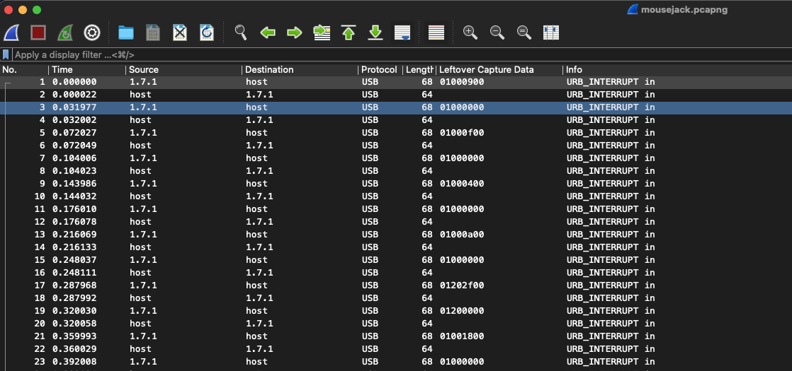 Usb Keyboard Capture Parser